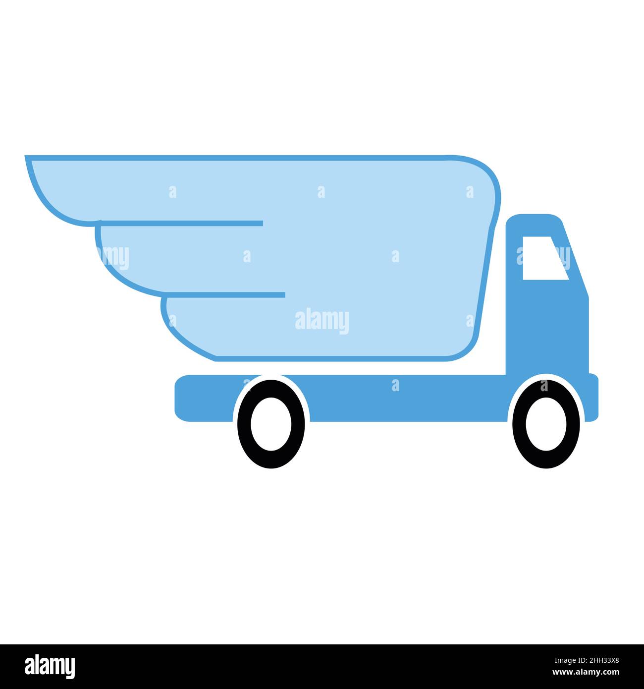 Clip art delivery truck Cut Out Stock Images & Pictures - Alamy