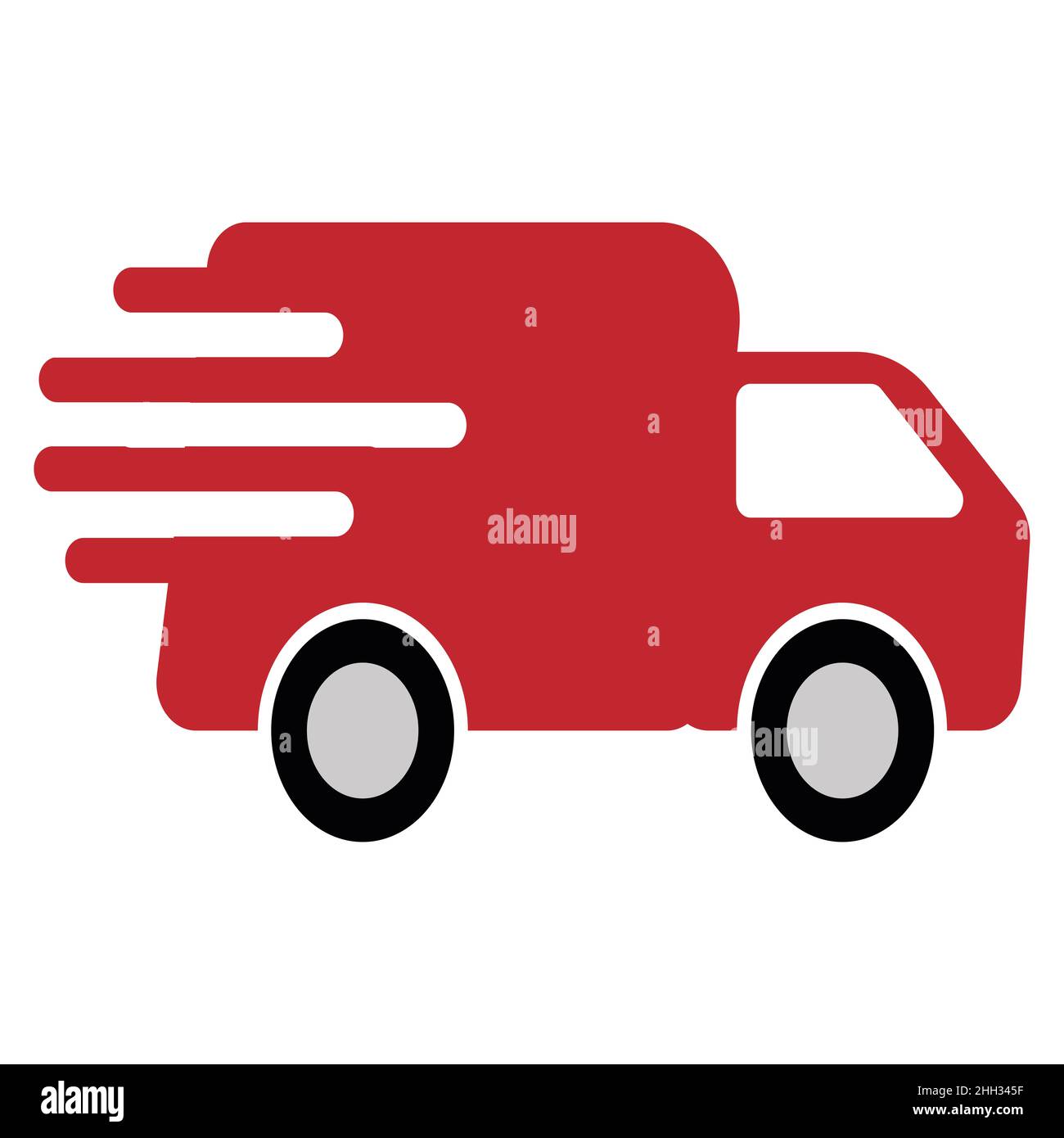 Clip art delivery truck Cut Out Stock Images & Pictures - Alamy