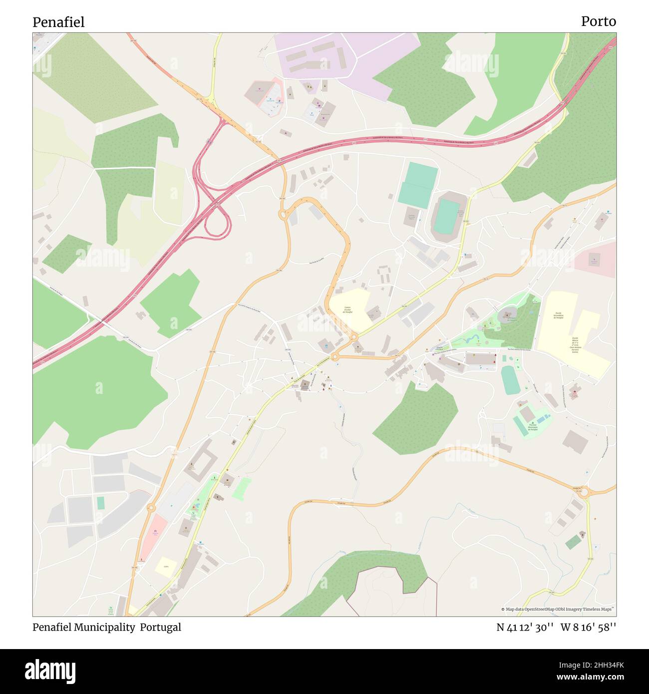 Map of penafiel hi-res stock photography and images - Alamy