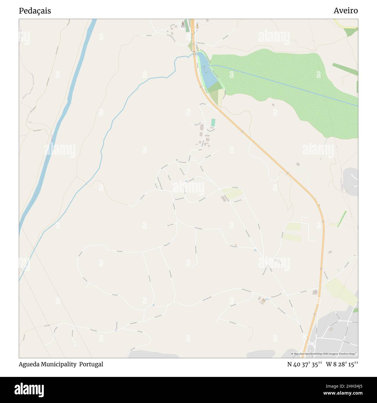 Map of agueda portugal hi-res stock photography and images - Alamy