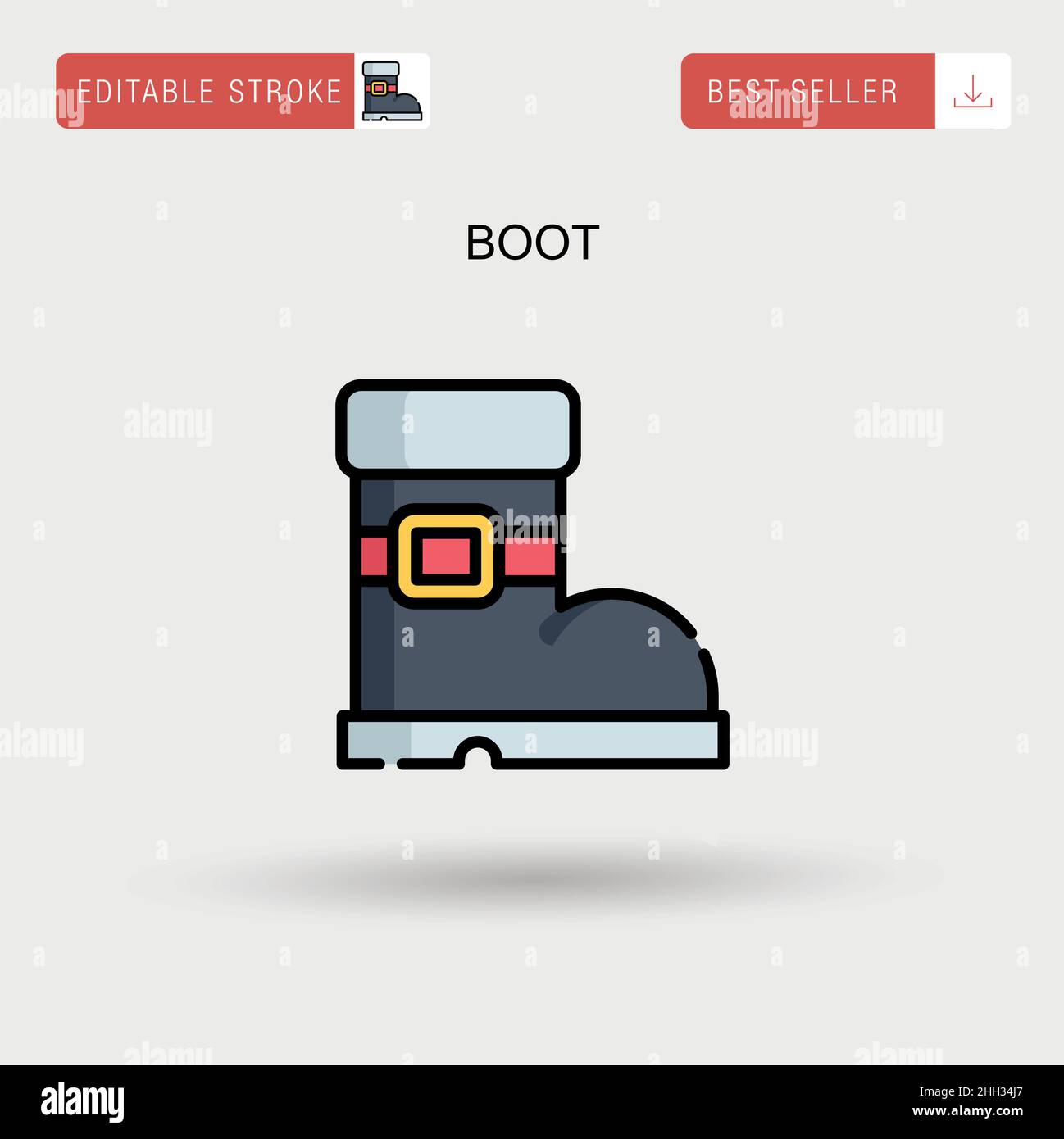 Boot Simple vector icon Stock Vector Image & Art - Alamy