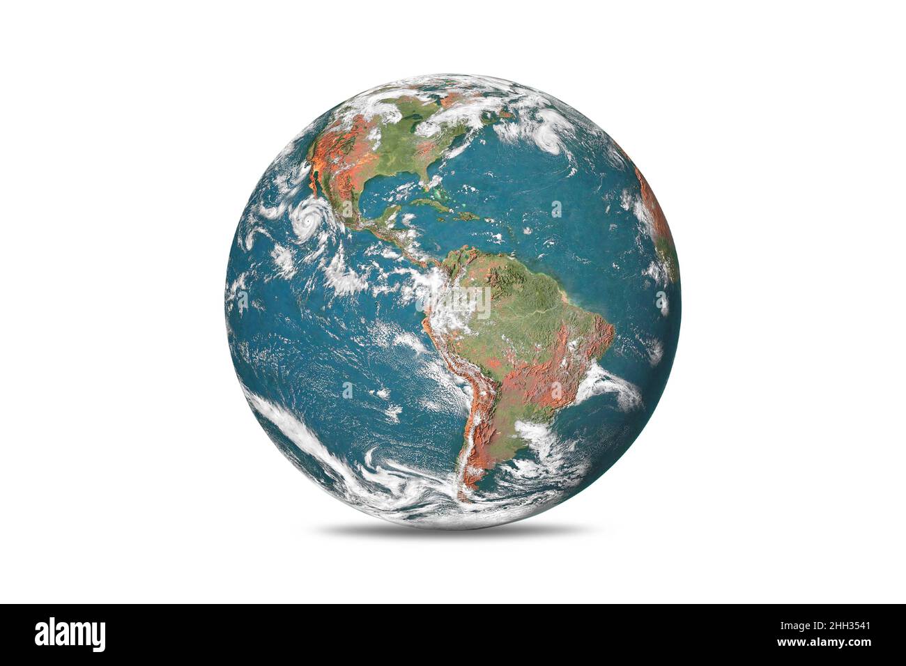 Globe, Earth isolated on white background. Elements of this image ...