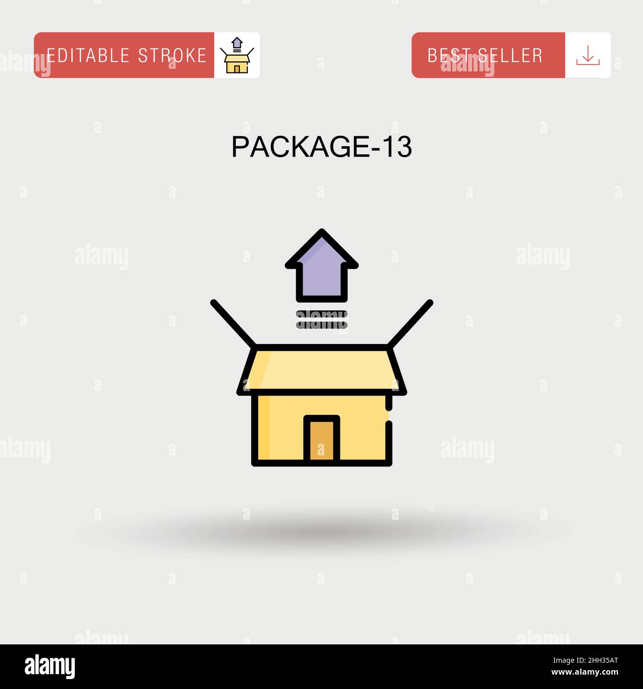 Package-13 Simple vector icon Stock Vector Image & Art - Alamy