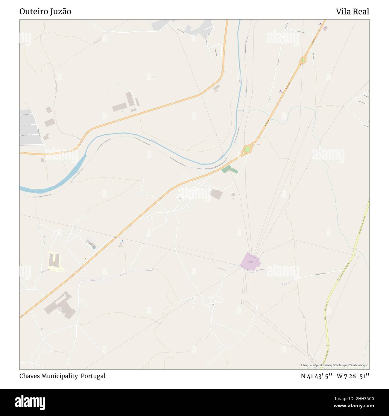 Map of chaves portugal hi-res stock photography and images - Alamy