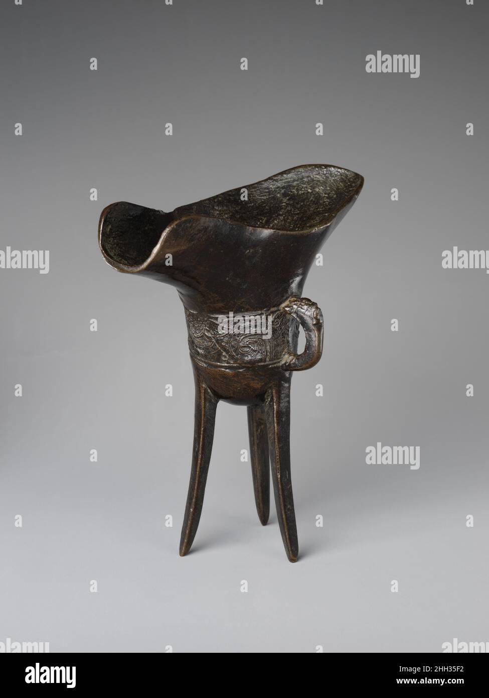 Ritual wine cup (jue) with archaic-style motifs 1294 China This cup is ...