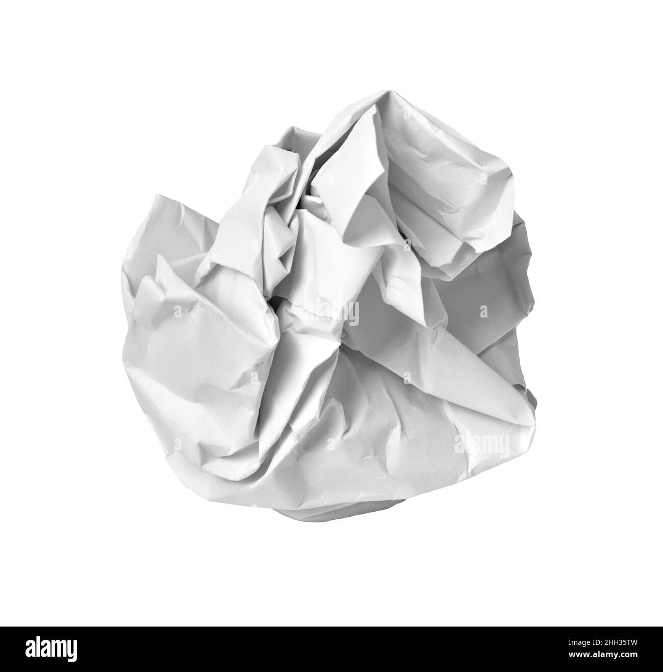 paper ball crumpled garbage trash mistake Stock Photo - Alamy