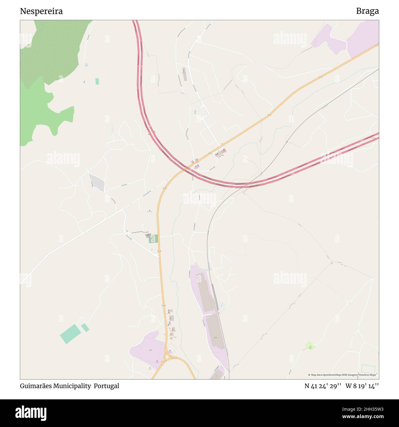 Guimaraes portugal map Cut Out Stock Images & Pictures - Alamy