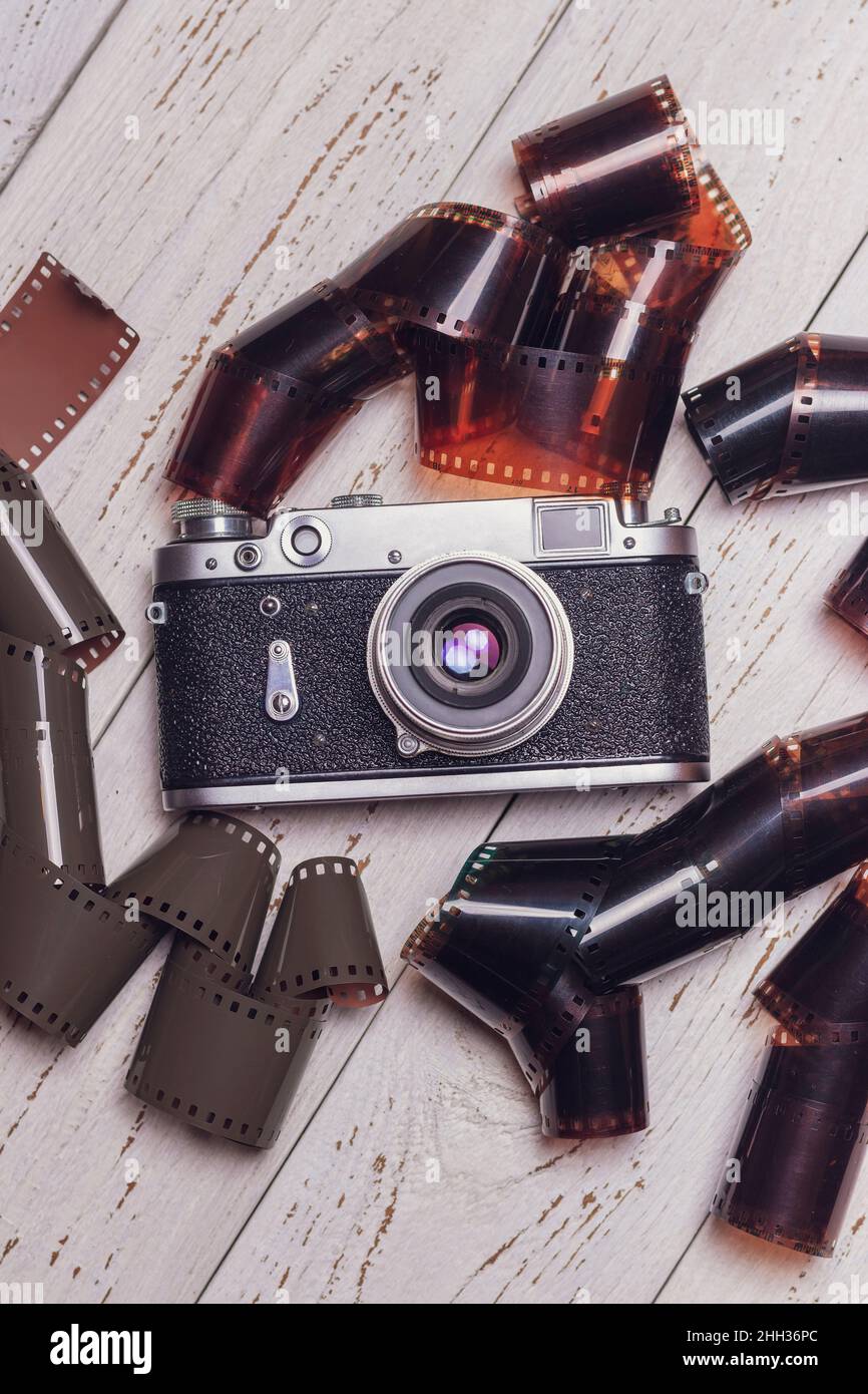 Vintage camera frame hi-res stock photography and images - Alamy