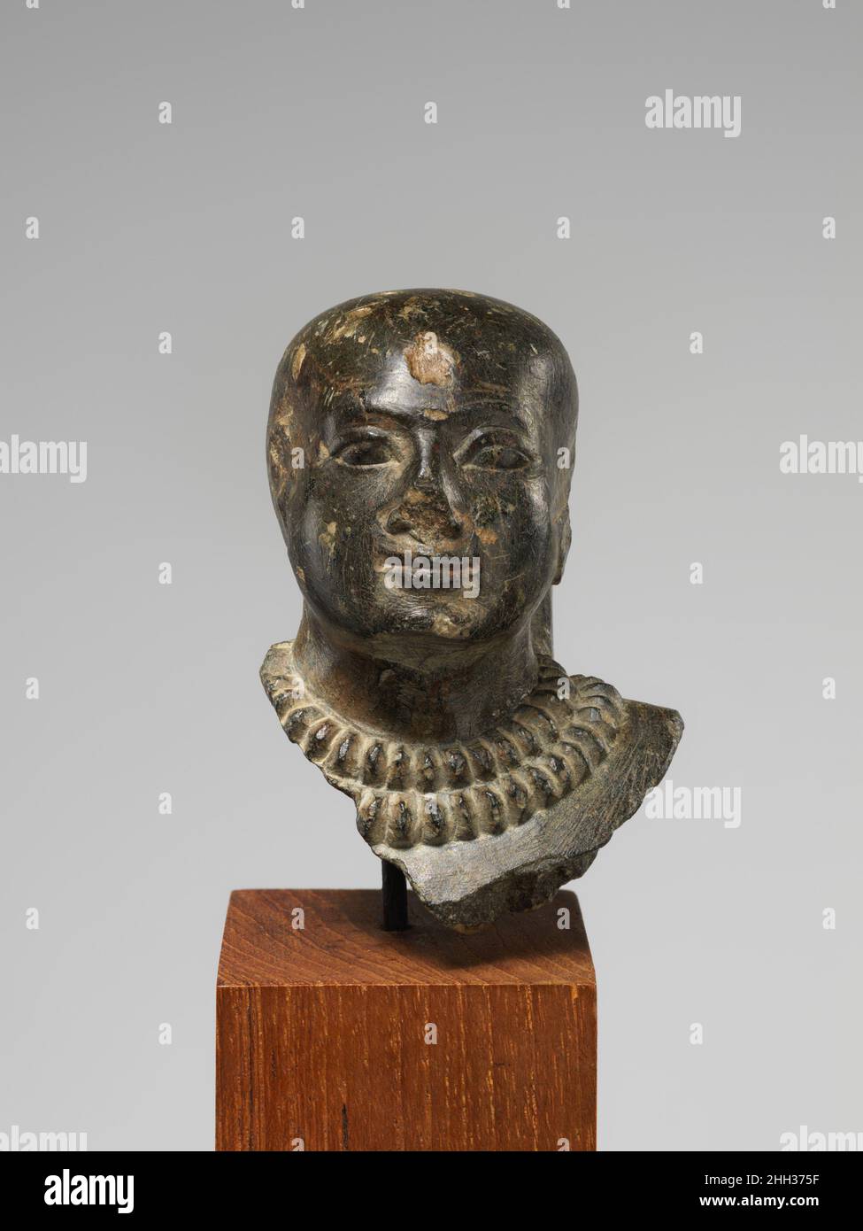 Bald-headed Man Wearing Gold Collars ca. 1295–1186 B.C. New Kingdom ...