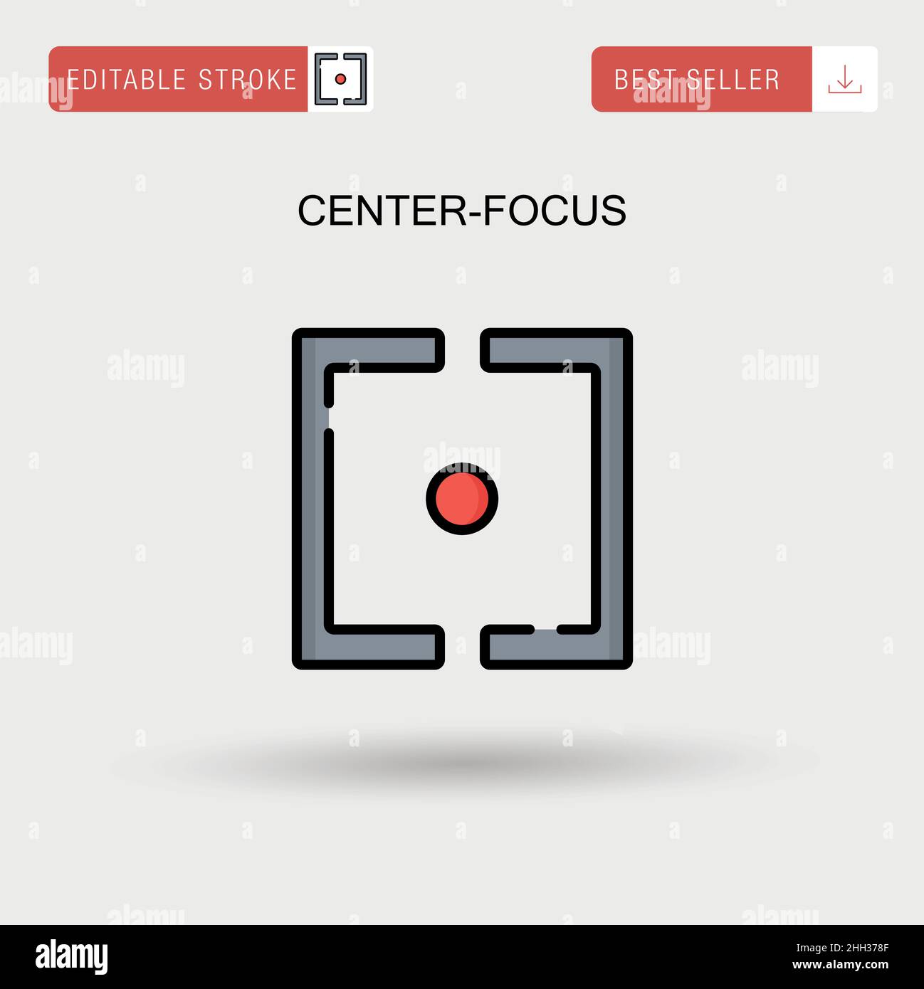 Center-focus Simple vector icon Stock Vector Image & Art - Alamy
