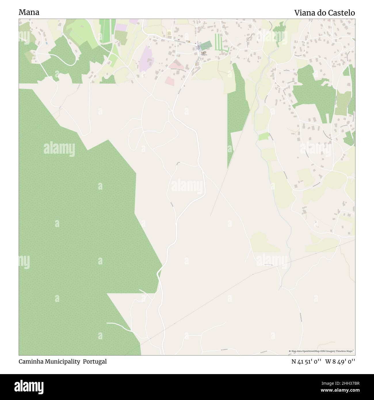 Map of caminha portugal hi-res stock photography and images - Alamy