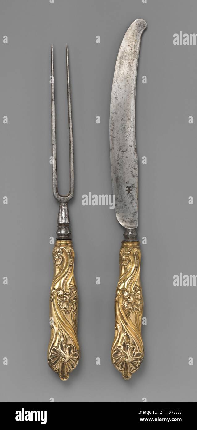 Table knife and fork 18th century possibly Flemish. Table knife and ...