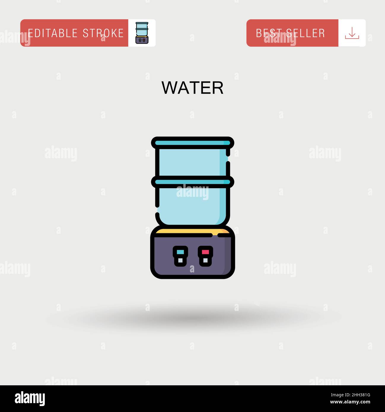 Water Simple vector icon Stock Vector Image & Art - Alamy