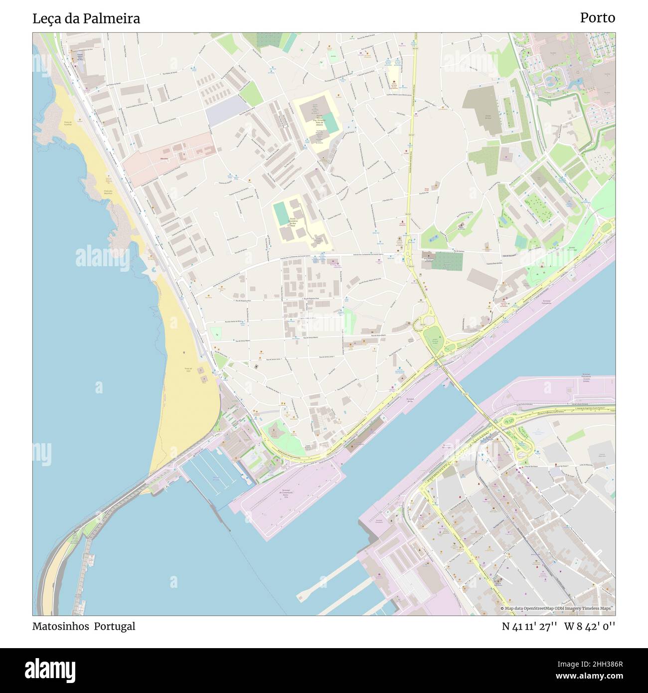 Map of matosinhos portugal hi-res stock photography and images - Alamy