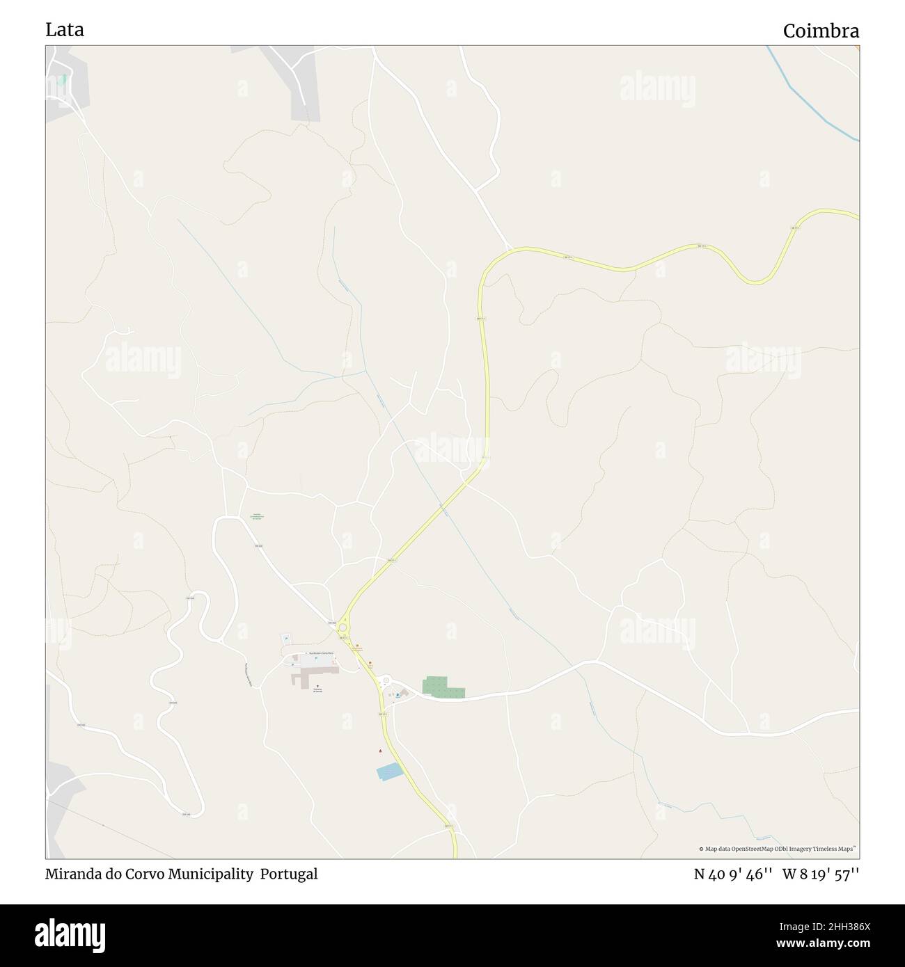 Miranda do corvo map hi-res stock photography and images - Alamy