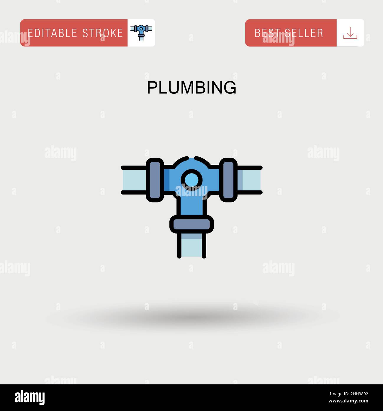 Bathroom plumbing concept Stock Vector Images - Alamy