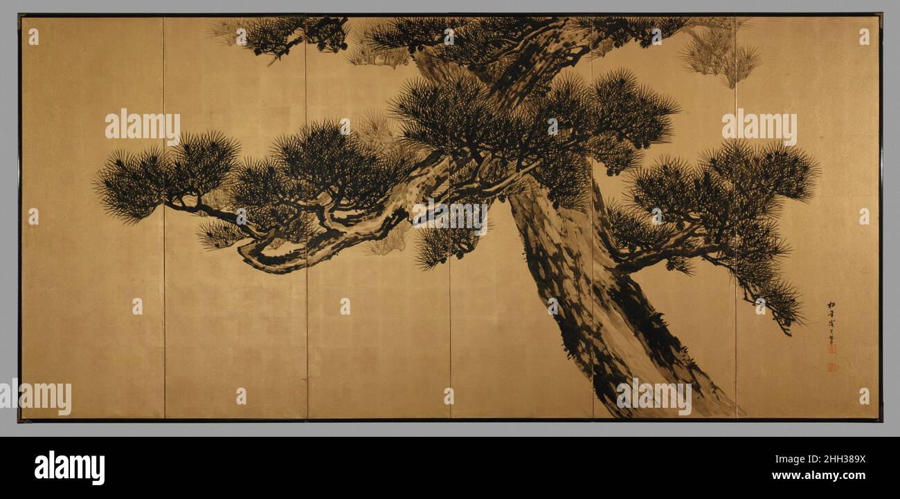 Aged Pines late 19th century Suzuki Sh?nen ???? Japanese In East Asian ...