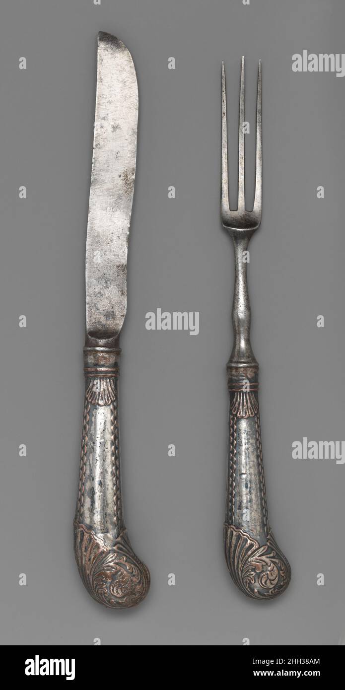 Table knife and fork 18th century possibly German. Table knife and fork ...