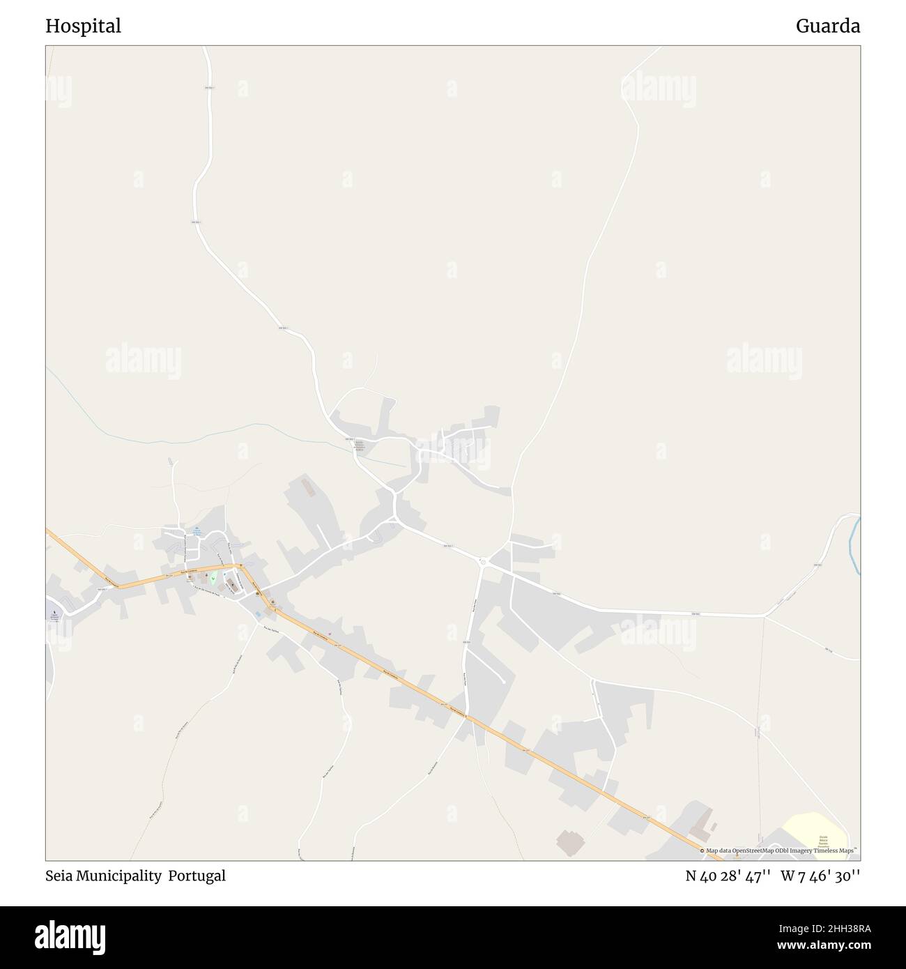 Hospital, Seia Municipality, Portugal, Guarda, N 40 28' 47'', W 7 46 ...