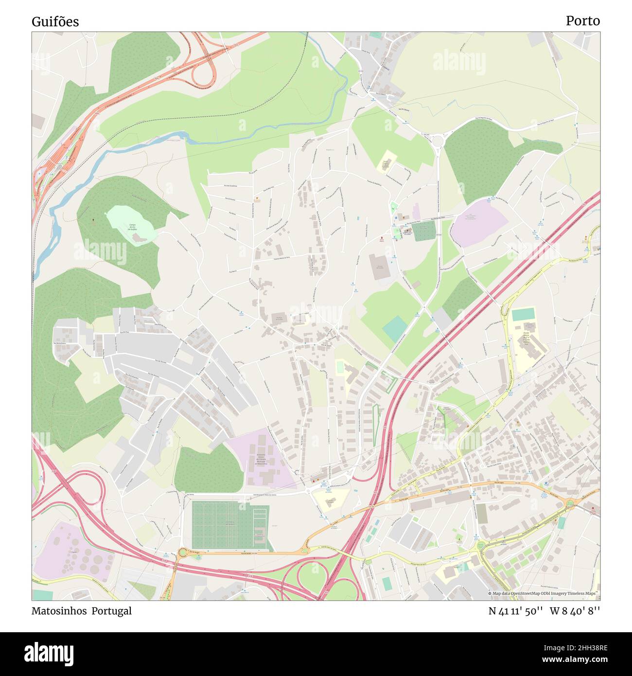Map of matosinhos portugal hi-res stock photography and images - Alamy