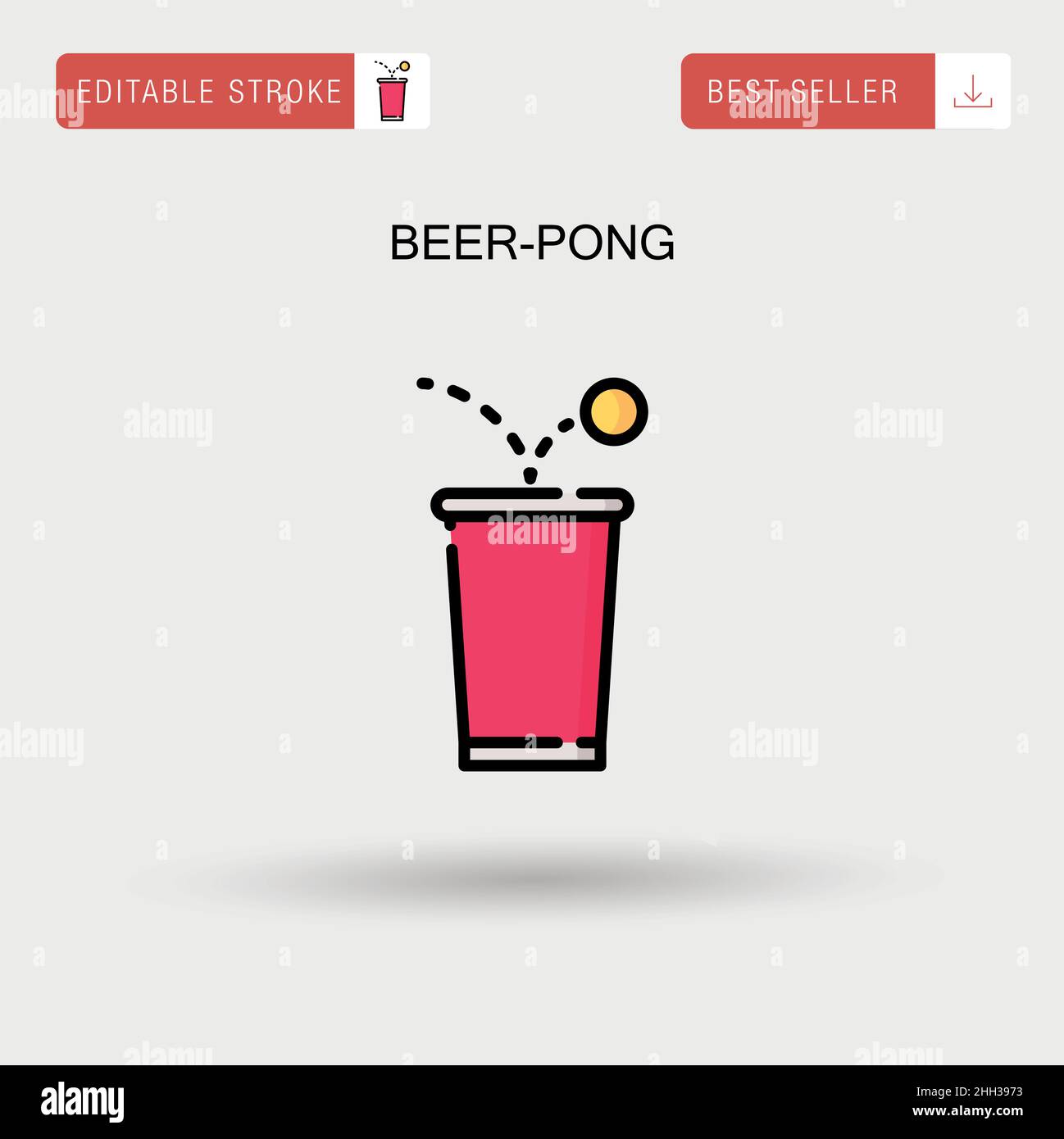 Beer pong play Stock Vector Images - Alamy