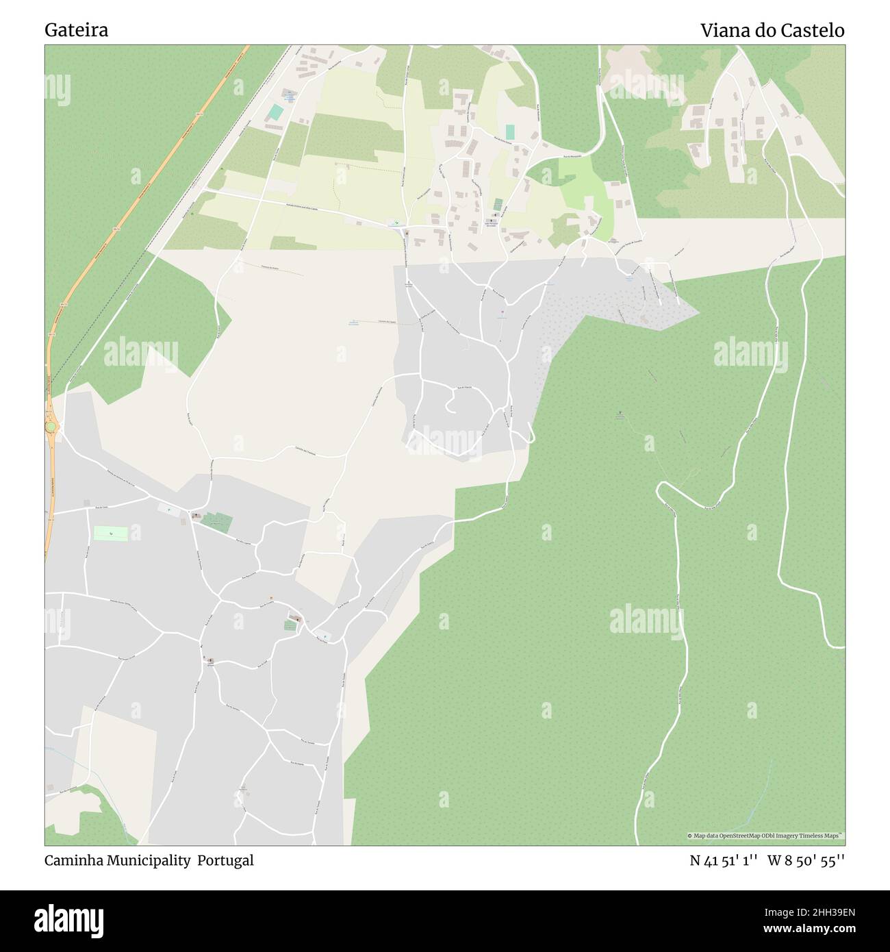 Map of caminha portugal hi-res stock photography and images - Alamy