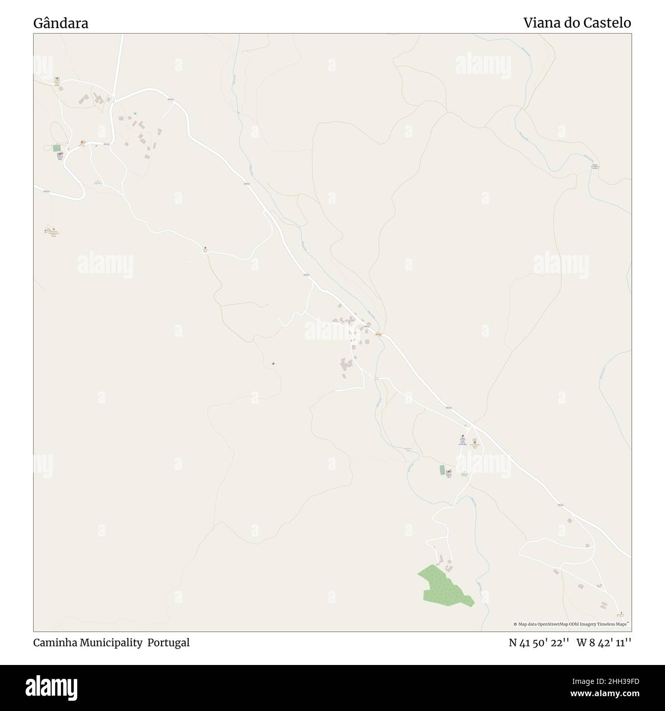 Map of caminha portugal hi-res stock photography and images - Alamy