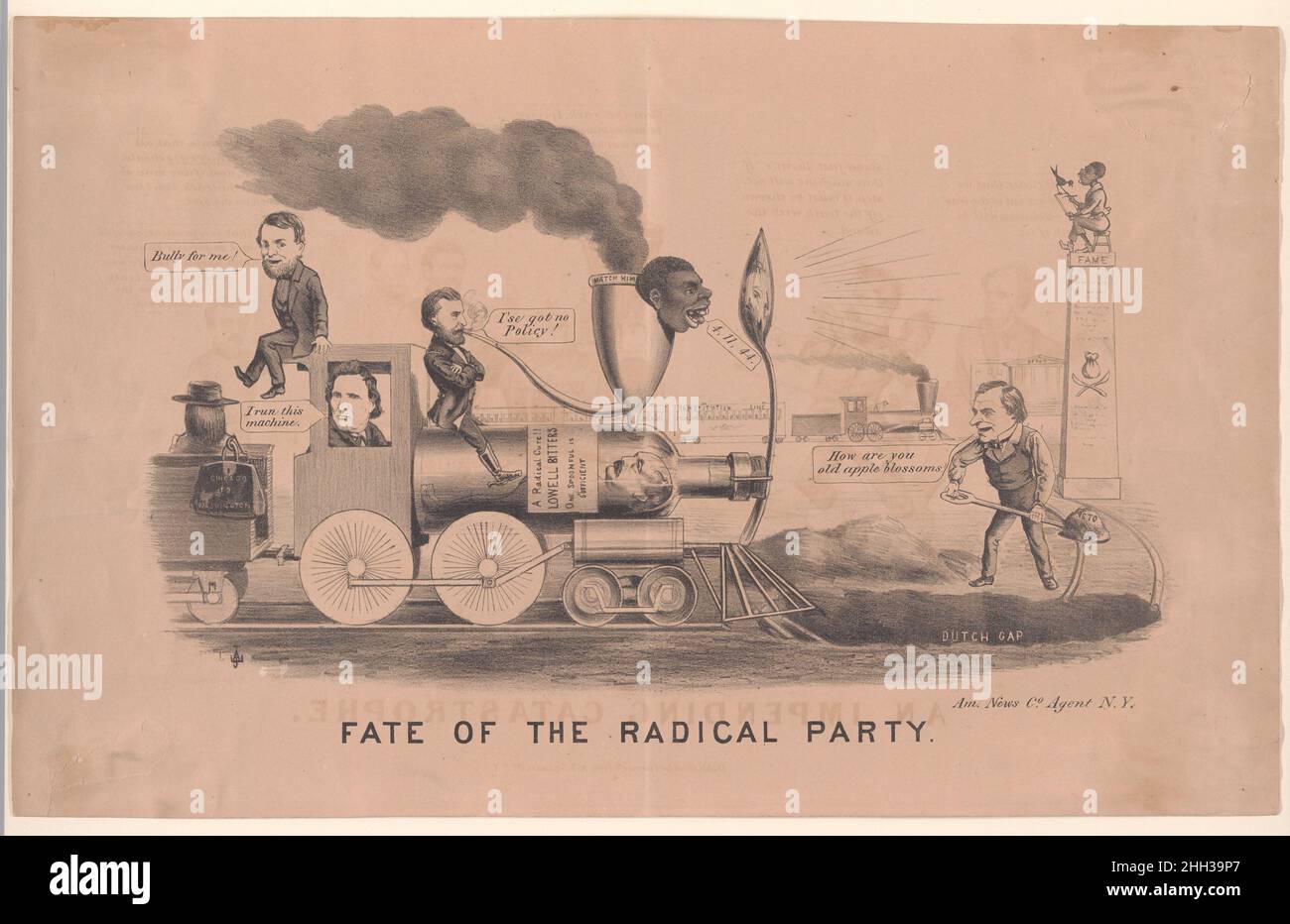 Fate of the Radical Party 1868 The American News Co.. Fate of the ...