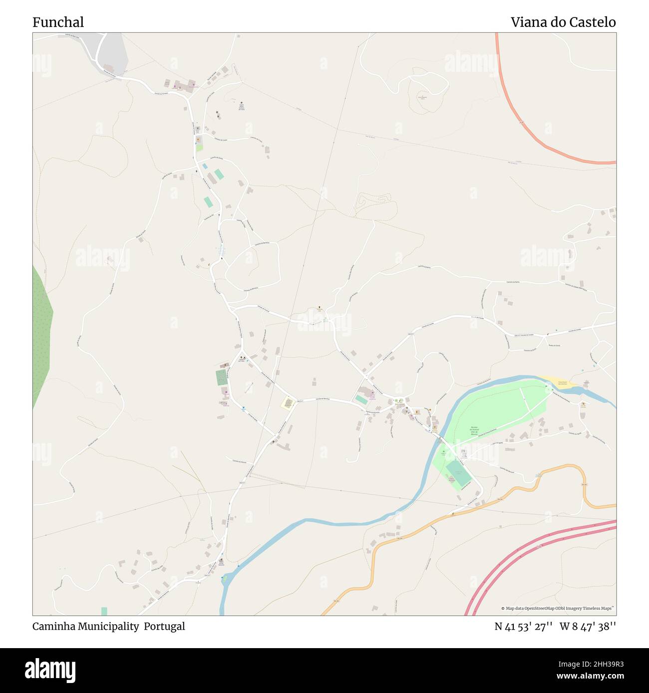 Map of caminha portugal hi-res stock photography and images - Alamy