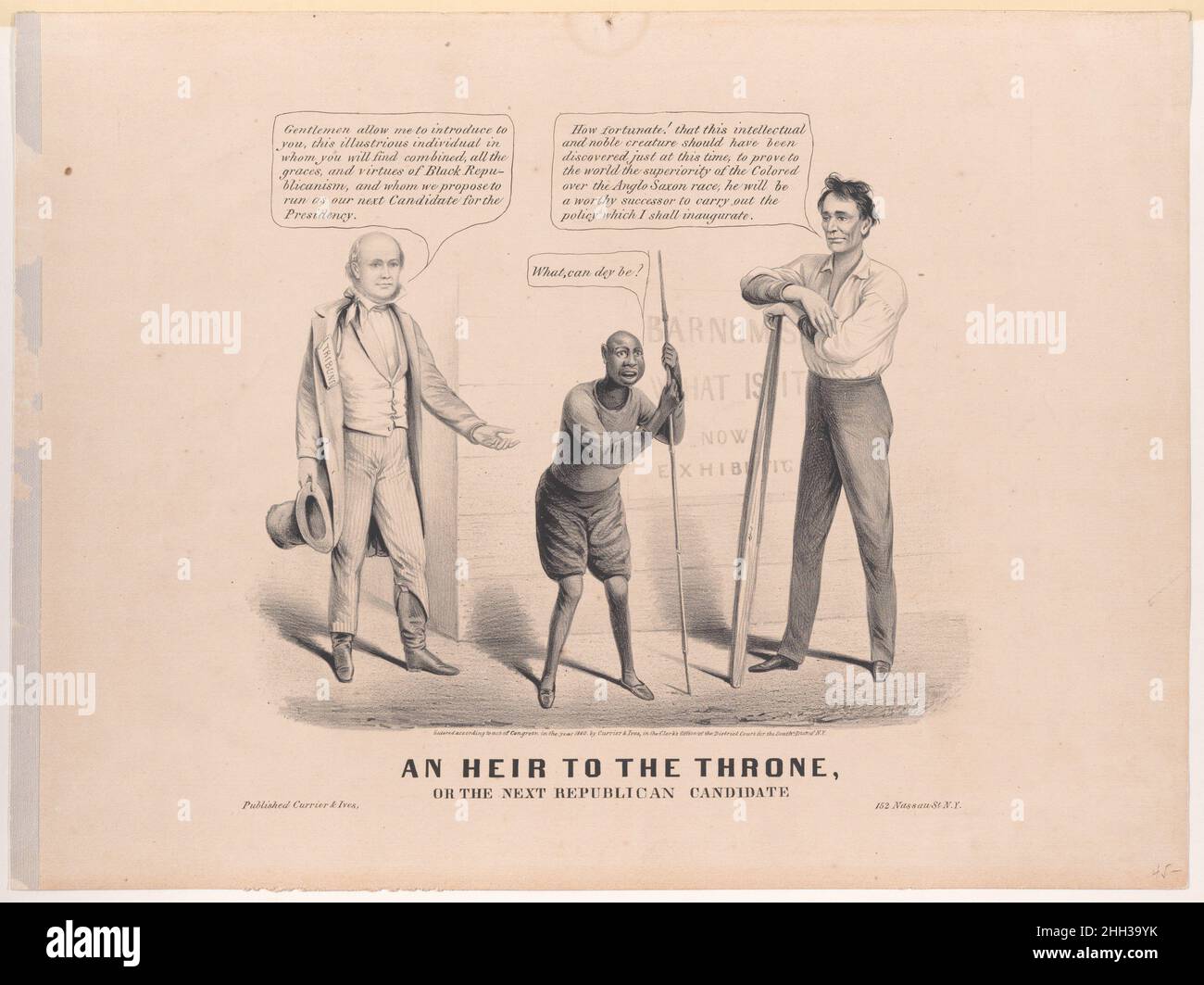 1860 political cartoon hi-res stock photography and images - Alamy