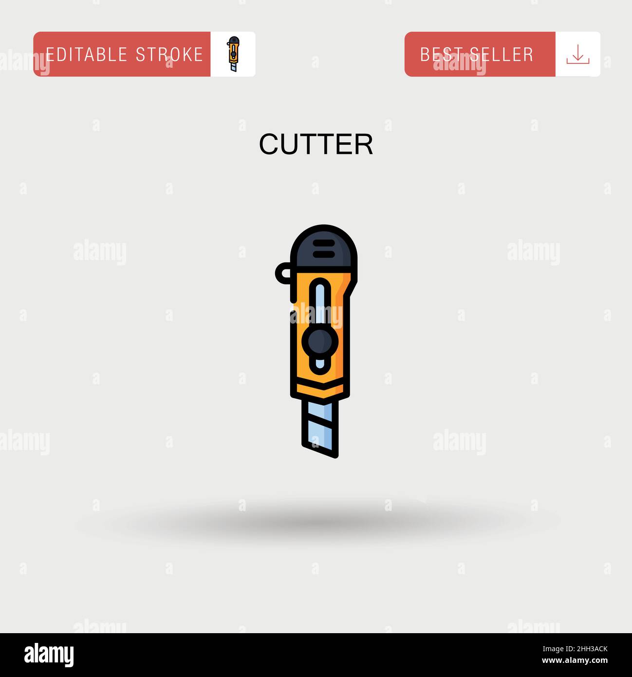Cutter Simple vector icon Stock Vector Image & Art - Alamy