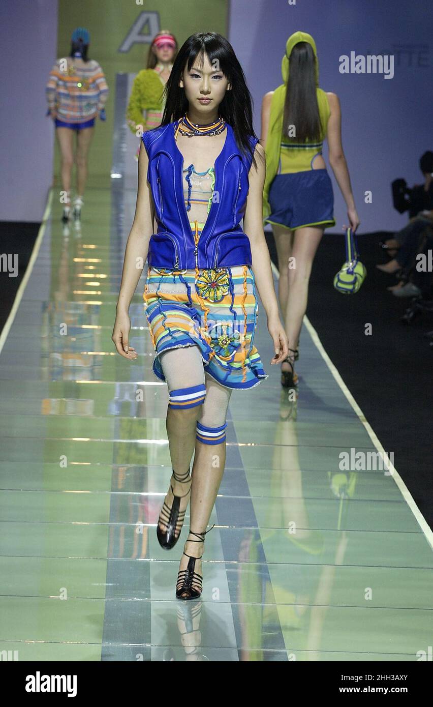 Model cat walk on the runway during an SFAA RUBINA show at SETEC in ...