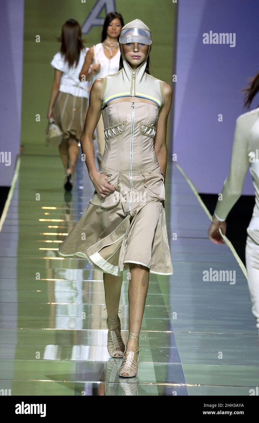 Model cat walk on the runway during an SFAA RUBINA show at SETEC in ...