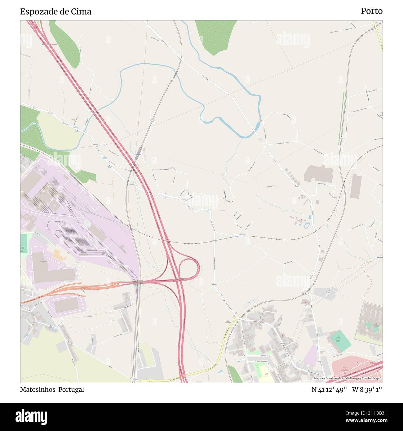 Map of matosinhos portugal hi-res stock photography and images - Alamy