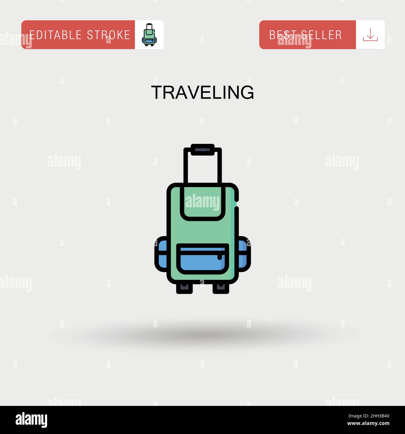 Traveling Simple vector icon Stock Vector Image & Art - Alamy