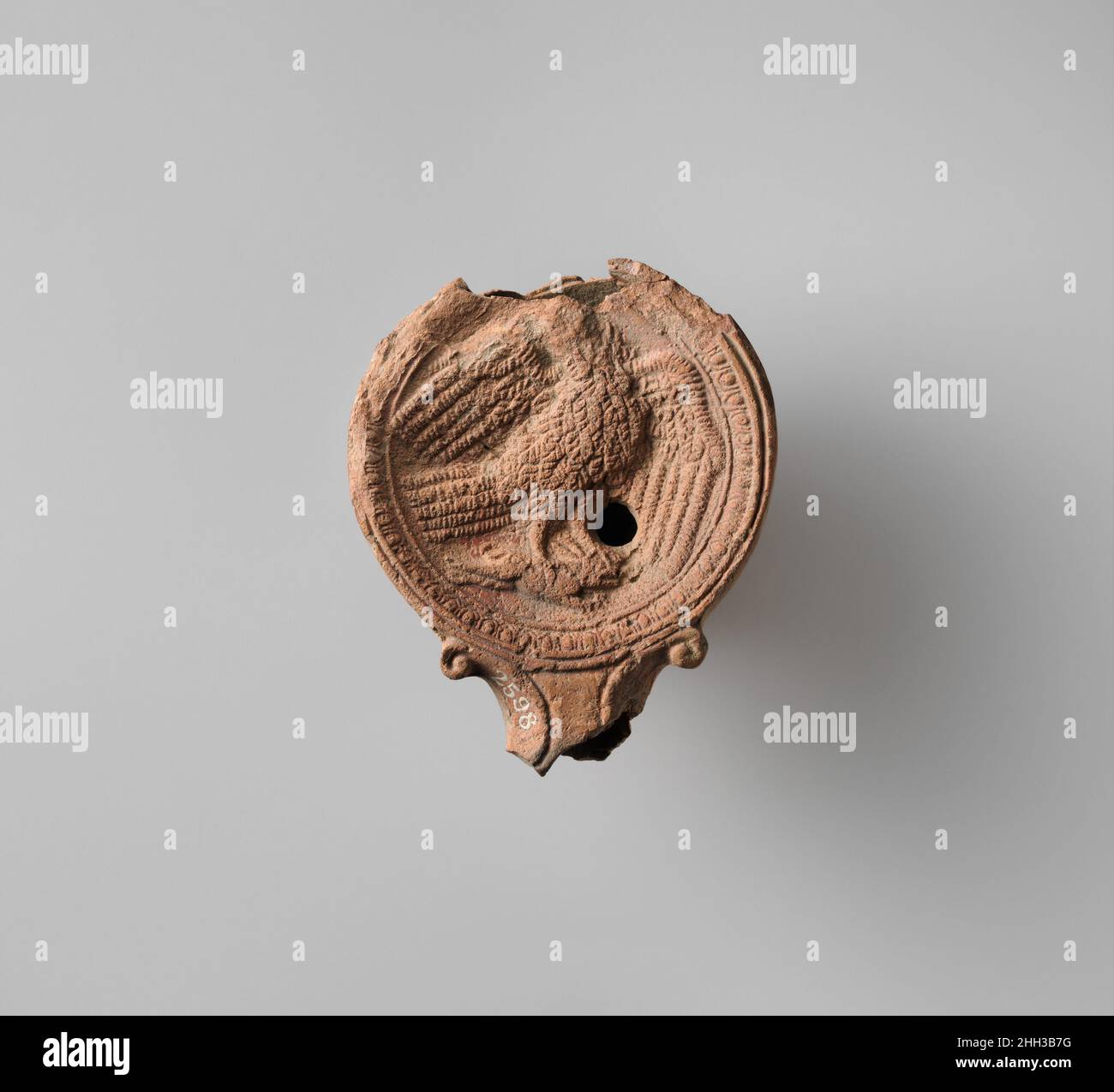 Terracotta oil lamp 1st century B.C.–1st century A.D. Roman Mold-made ...