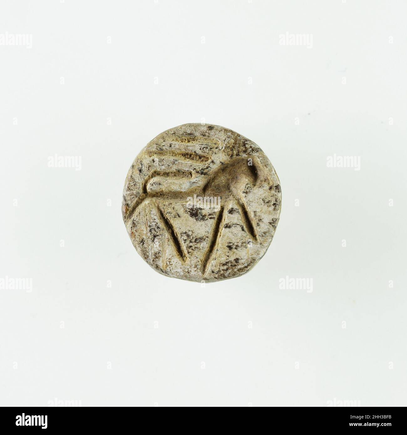 Rosette Stamp Seal with Striding Lion ca. 1186–945 B.C. Late New ...