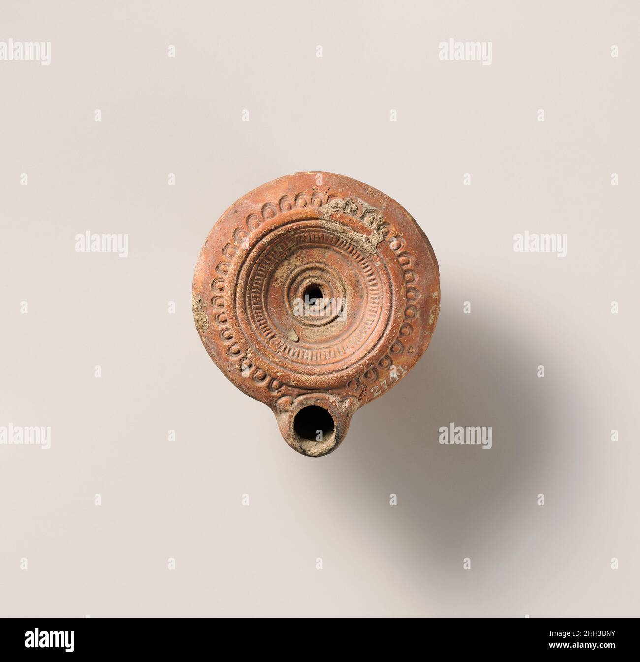Terracotta oil lamp 2nd century A.D. Roman Vessberg Type 13. Mold-made ...
