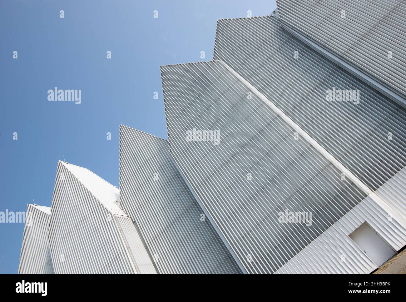 Architecture detail of the music and opera house in the city - Szczecin ...