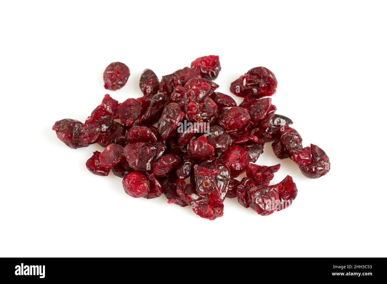 dried cranberry isolated on white Stock Photo - Alamy