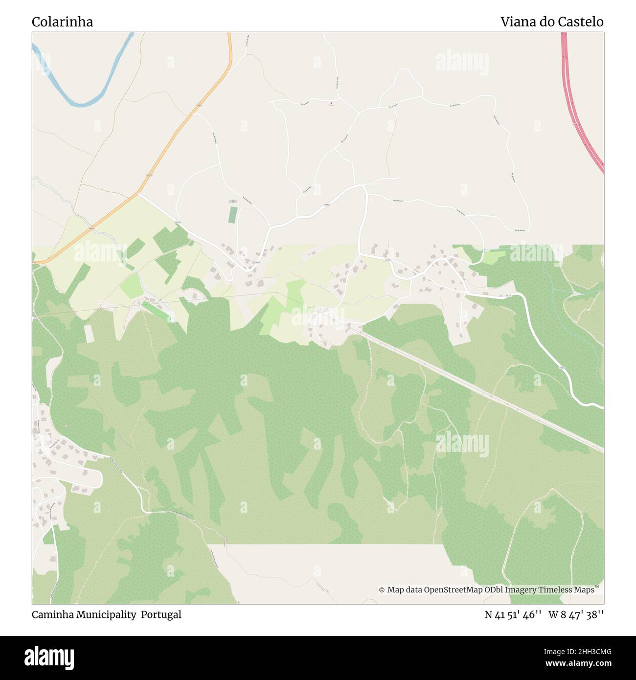 Map of caminha hi-res stock photography and images - Alamy