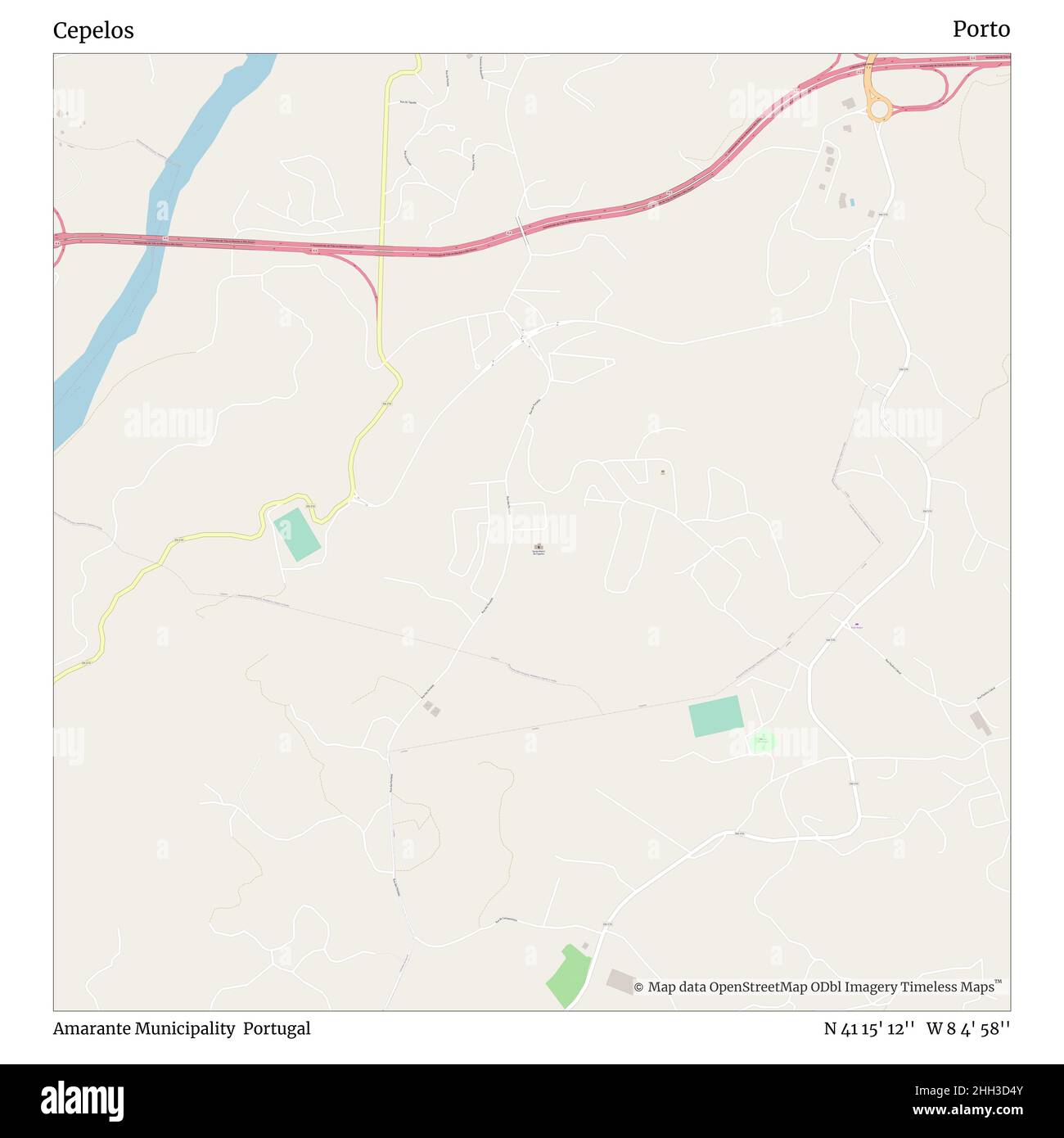 Map of amarante hi-res stock photography and images - Alamy