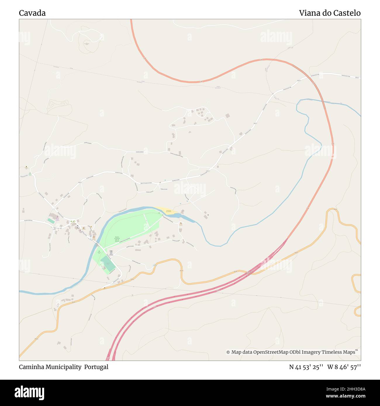 Map of caminha portugal hi-res stock photography and images - Alamy