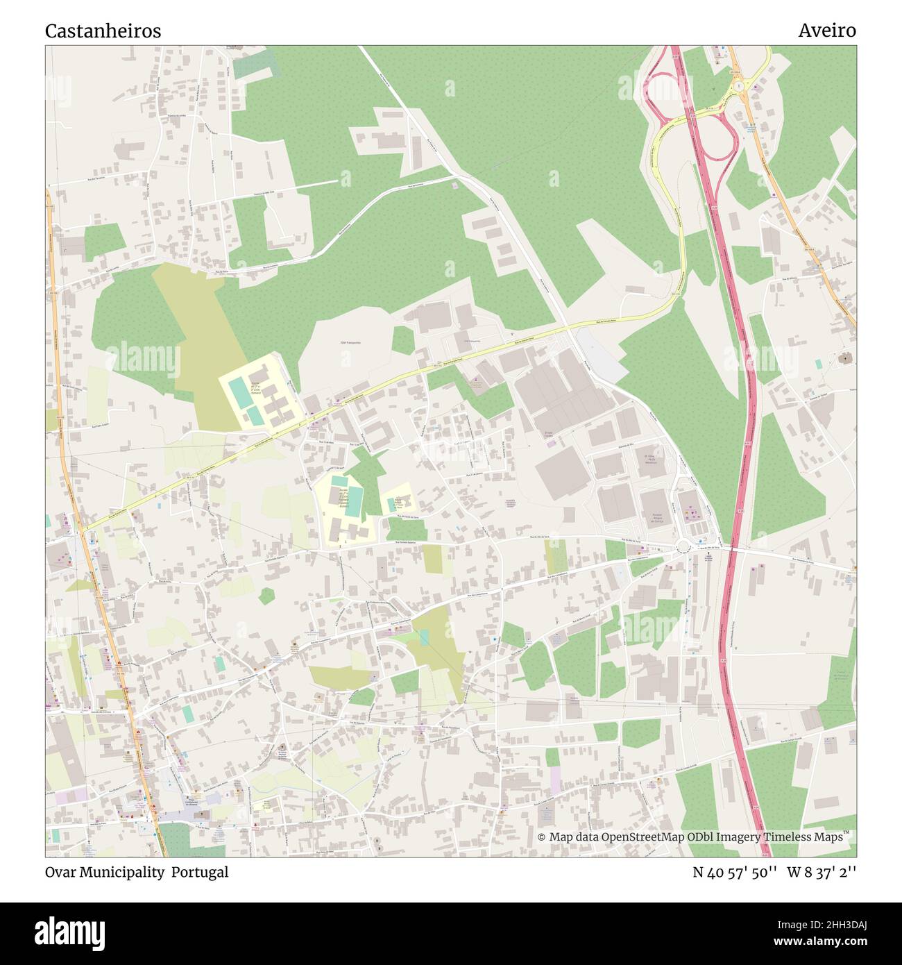 Ovar portugal map hi-res stock photography and images - Alamy