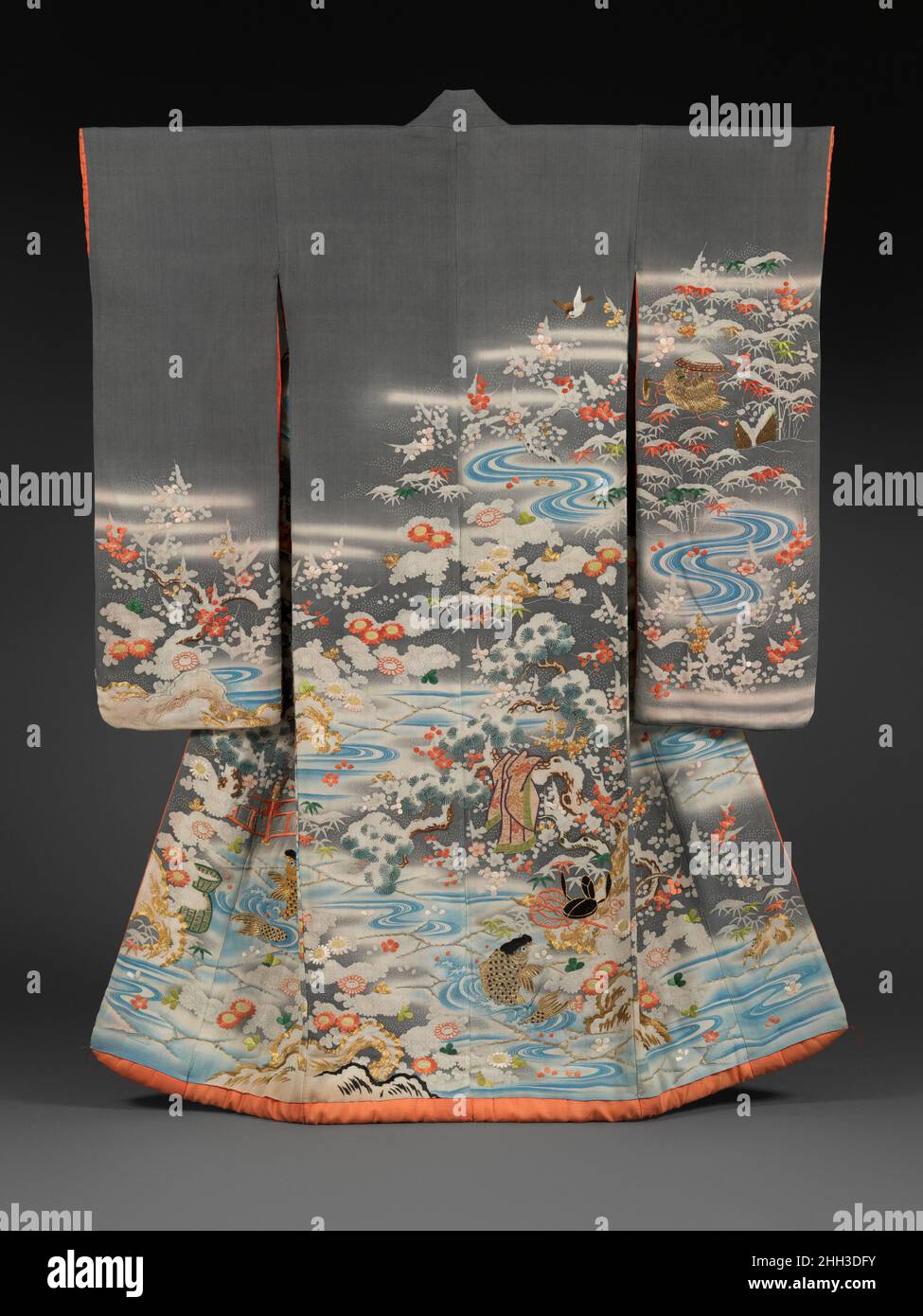 Outer Robe (Uchikake) with Scenes of Filial Piety late 18th–early 19th ...