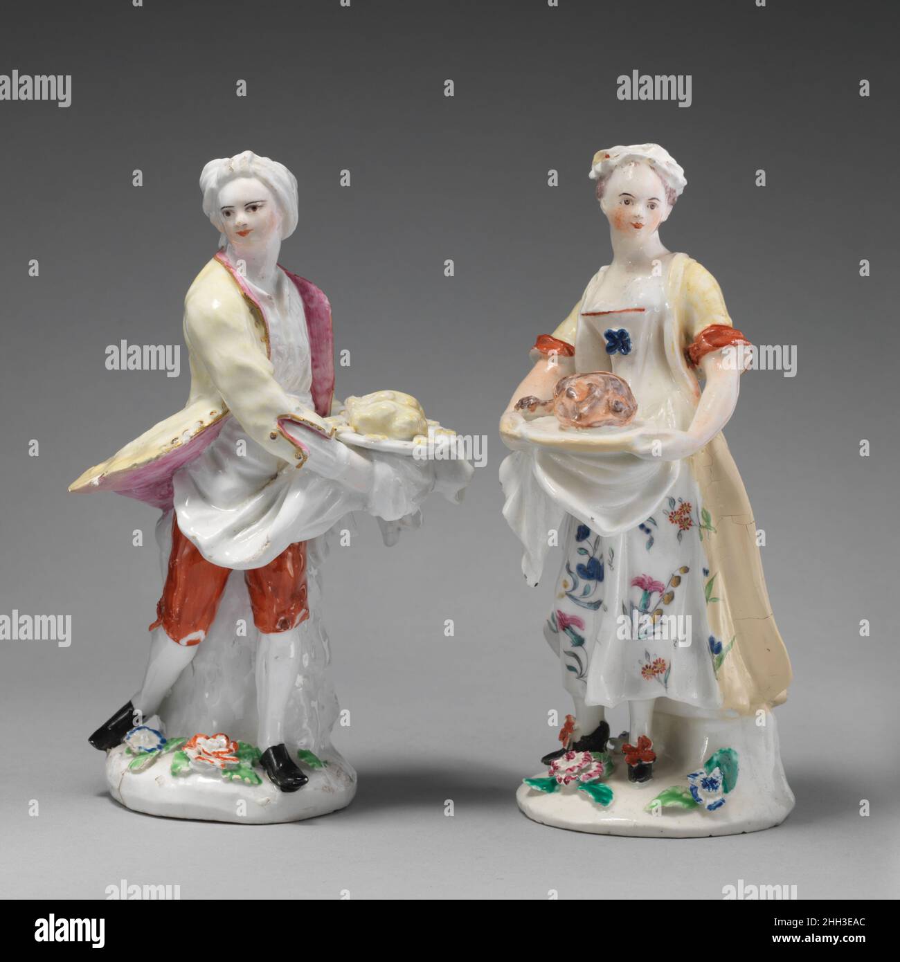 Two cooks ca. 1760 Bow Porcelain Factory British. Two cooks. British ...