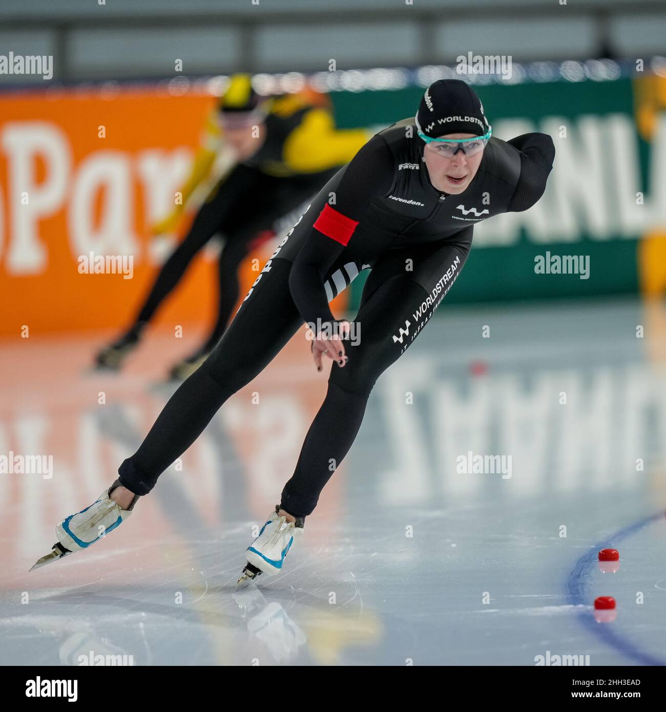 HEERENVEEN, NETHERLANDS - JANUARY 23: Gioya Lancee of team Worldstream ...