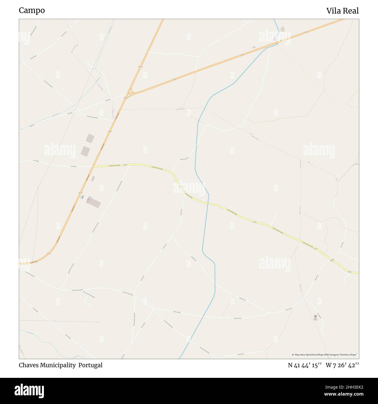 Map of chaves hi-res stock photography and images - Alamy