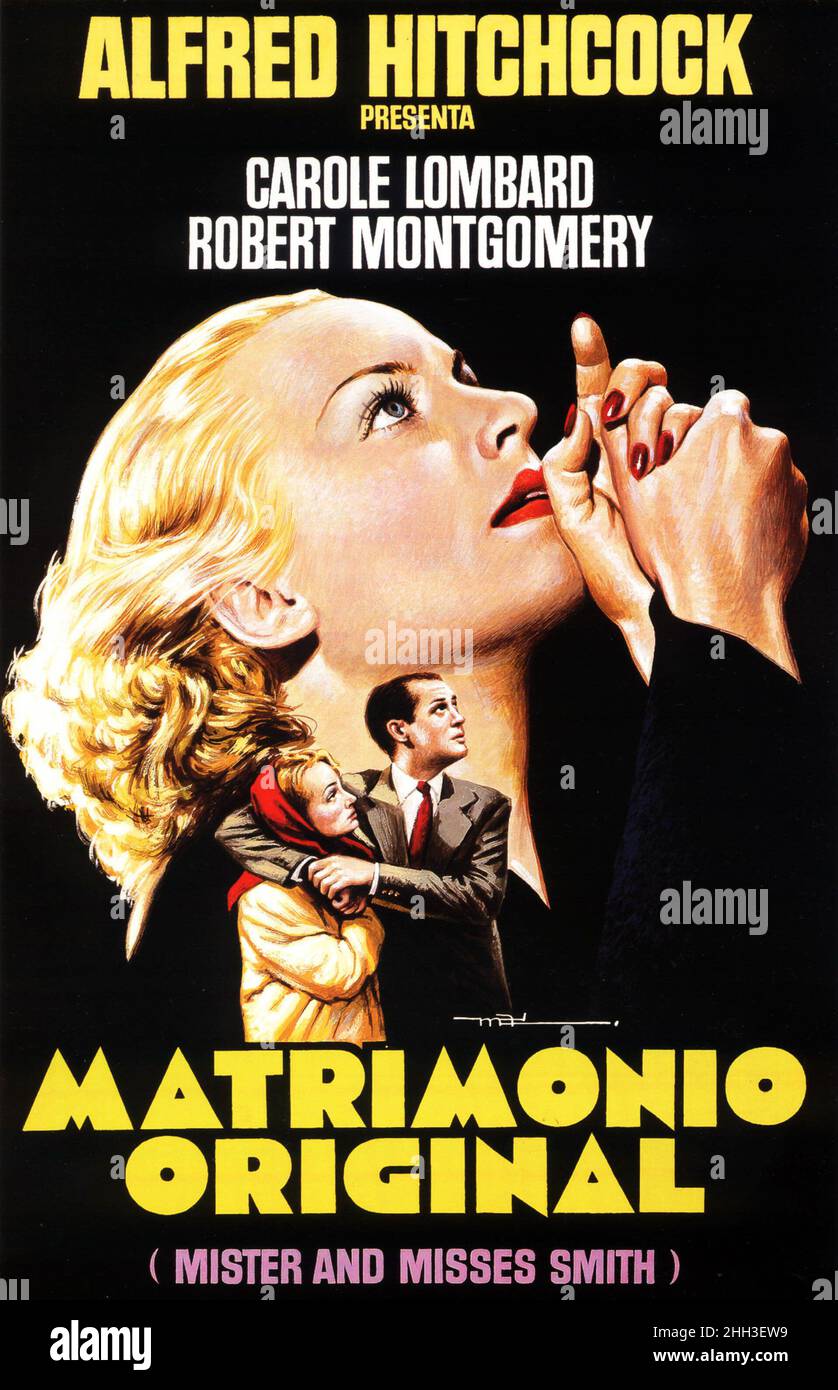 CAROLE LOMBARD in MR. & MRS. SMITH (1941), directed by ALFRED HITCHCOCK ...