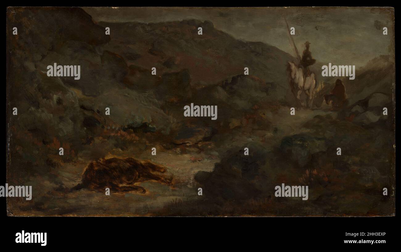 Don Quixote and the Dead Mule after 1864 Honoré Daumier French This ...